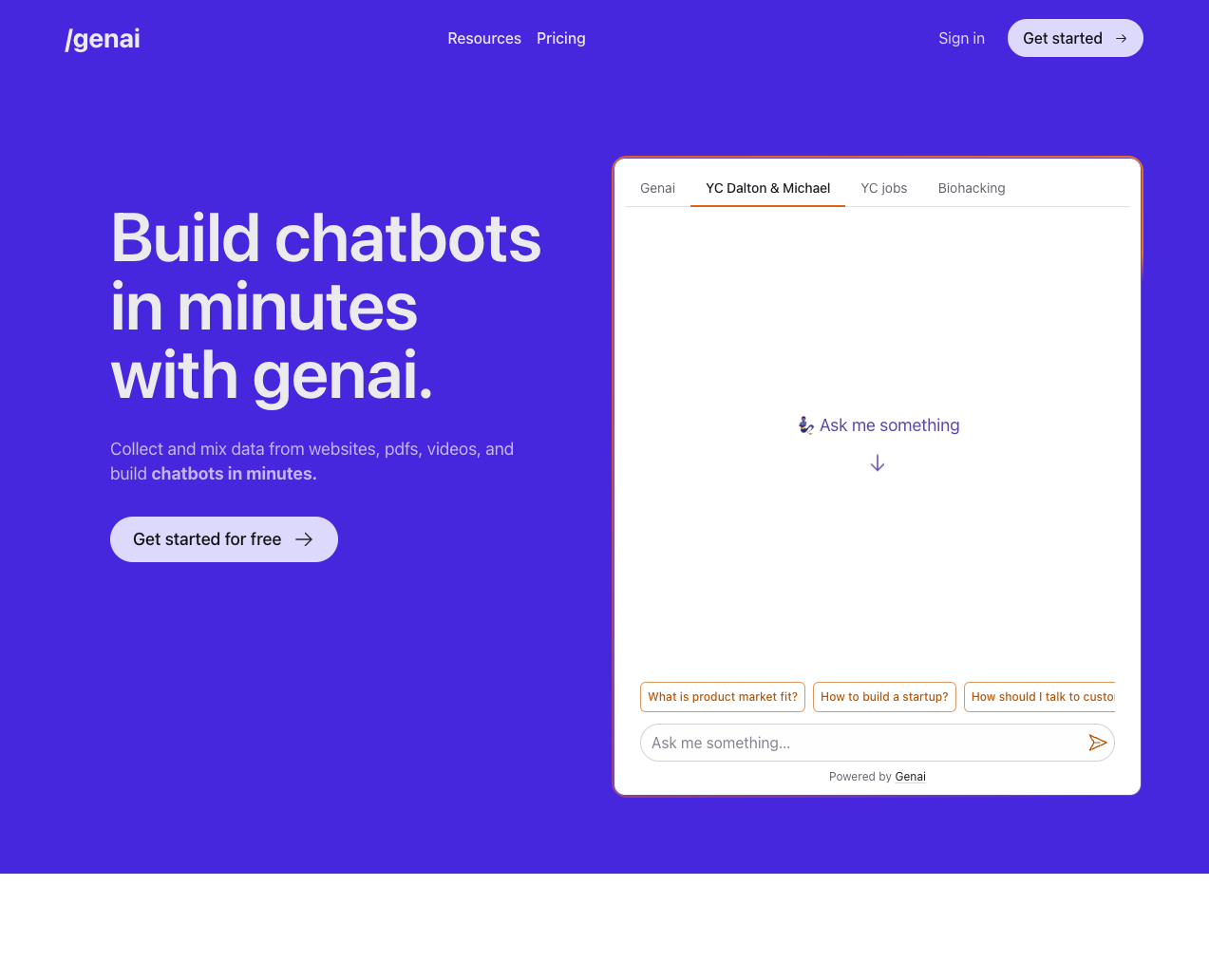 Genai | Chatbots for everyone and everything - Genai is the future of ...