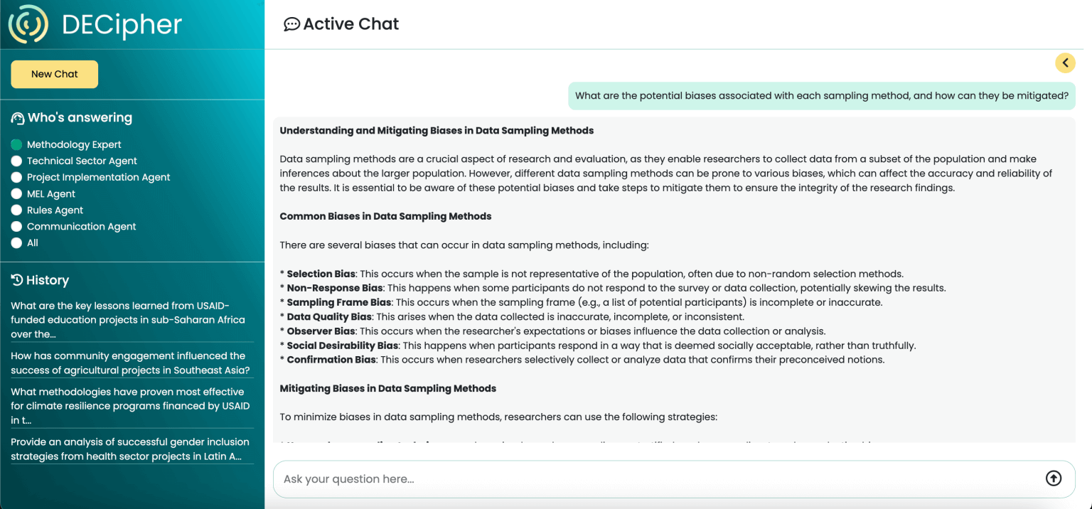 DECipher - AI Partner in Maximizing Development Impact - Unlock 75 years of global deve