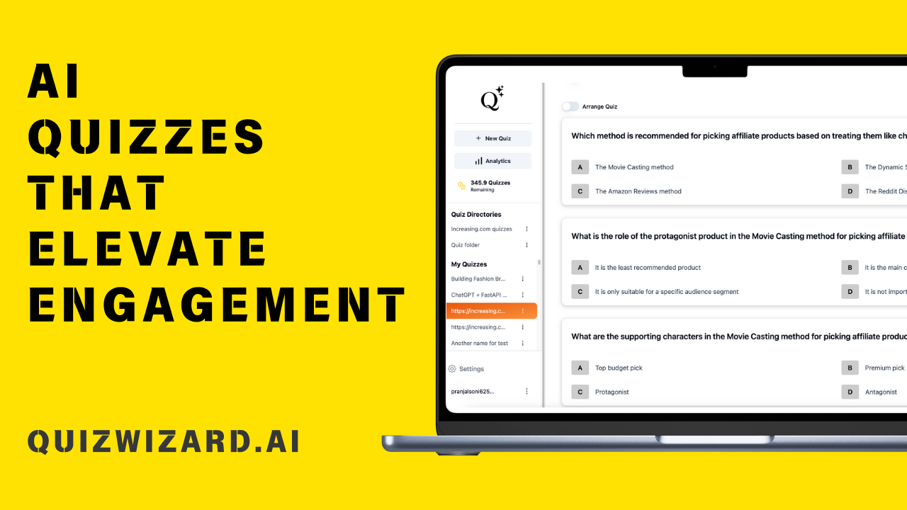 QuizWizard - AI Quiz Generator For Articles, Videos & PDFs - QuizWizard - AI Quiz Generator