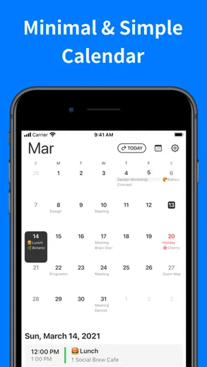minical - 一个小而功能强大的日历 App，通过它来看每日的安排，好看，