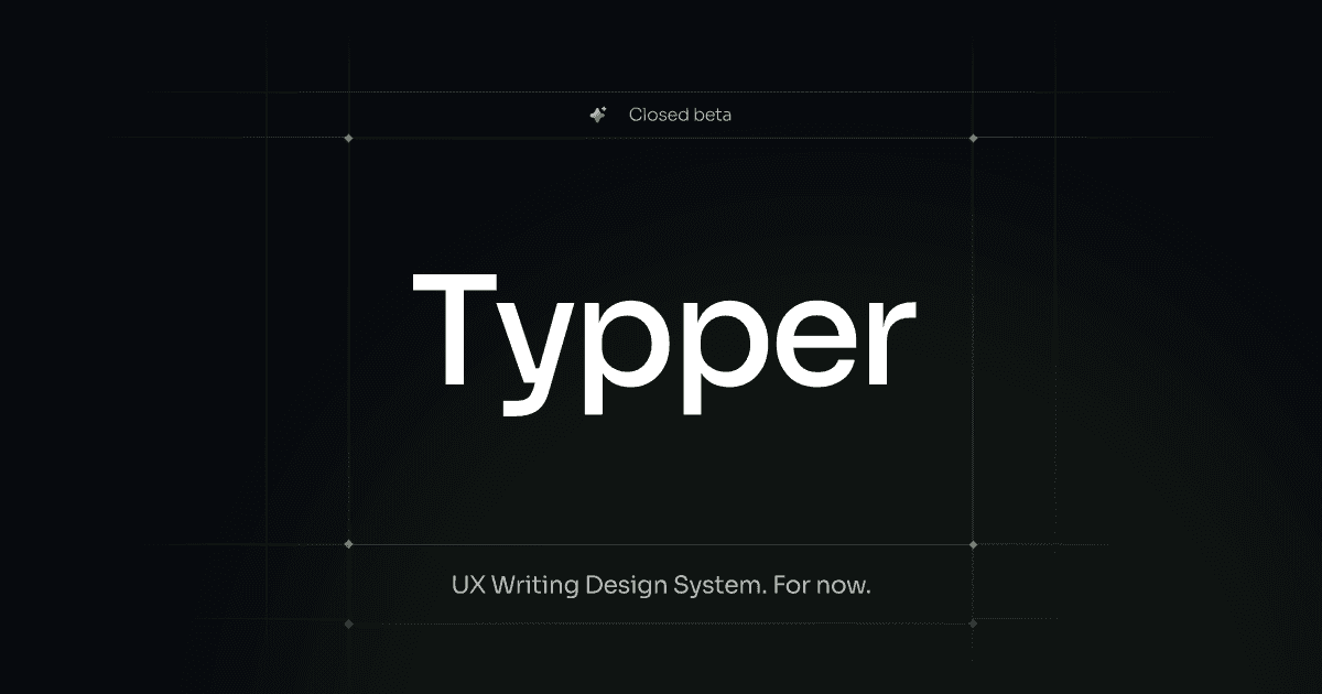 Typper - 这是一款即将推出的全方位设计系统管理工具，核心功能包括实时全