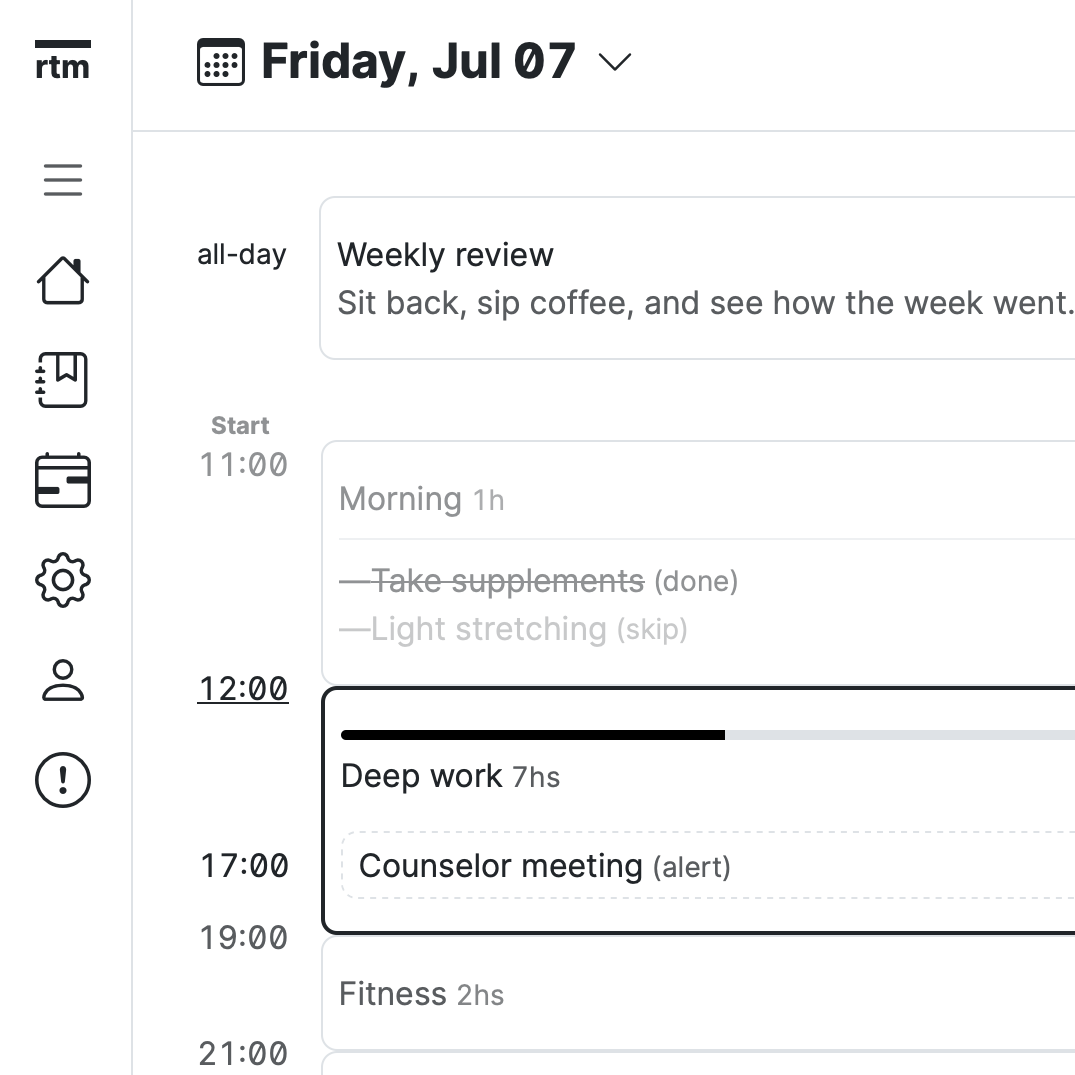 rotime - adapt your schedule to your wa