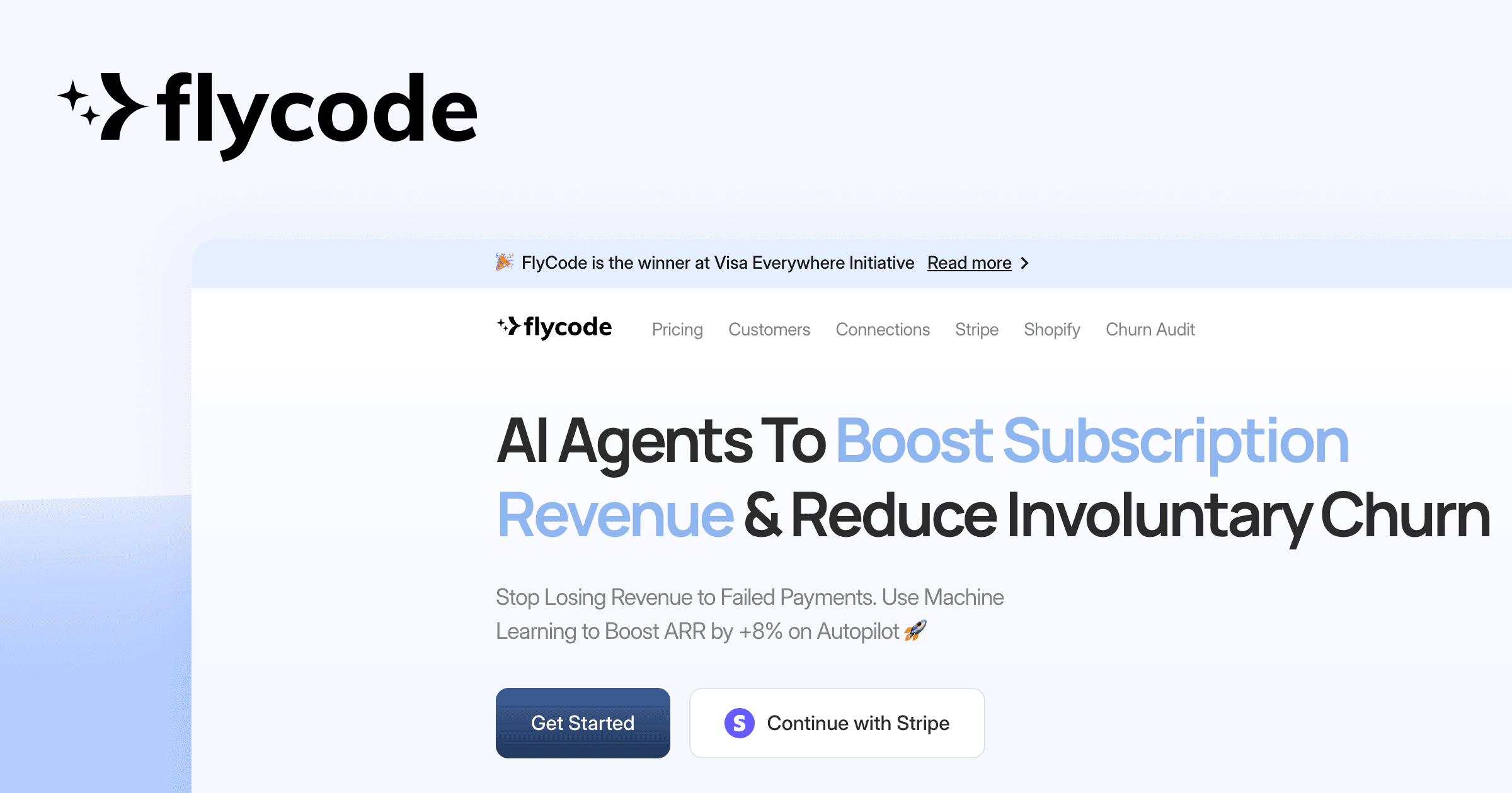 FlyCode - 利用AI赋能的Dunning解决方案，提升订阅收入并降低非自