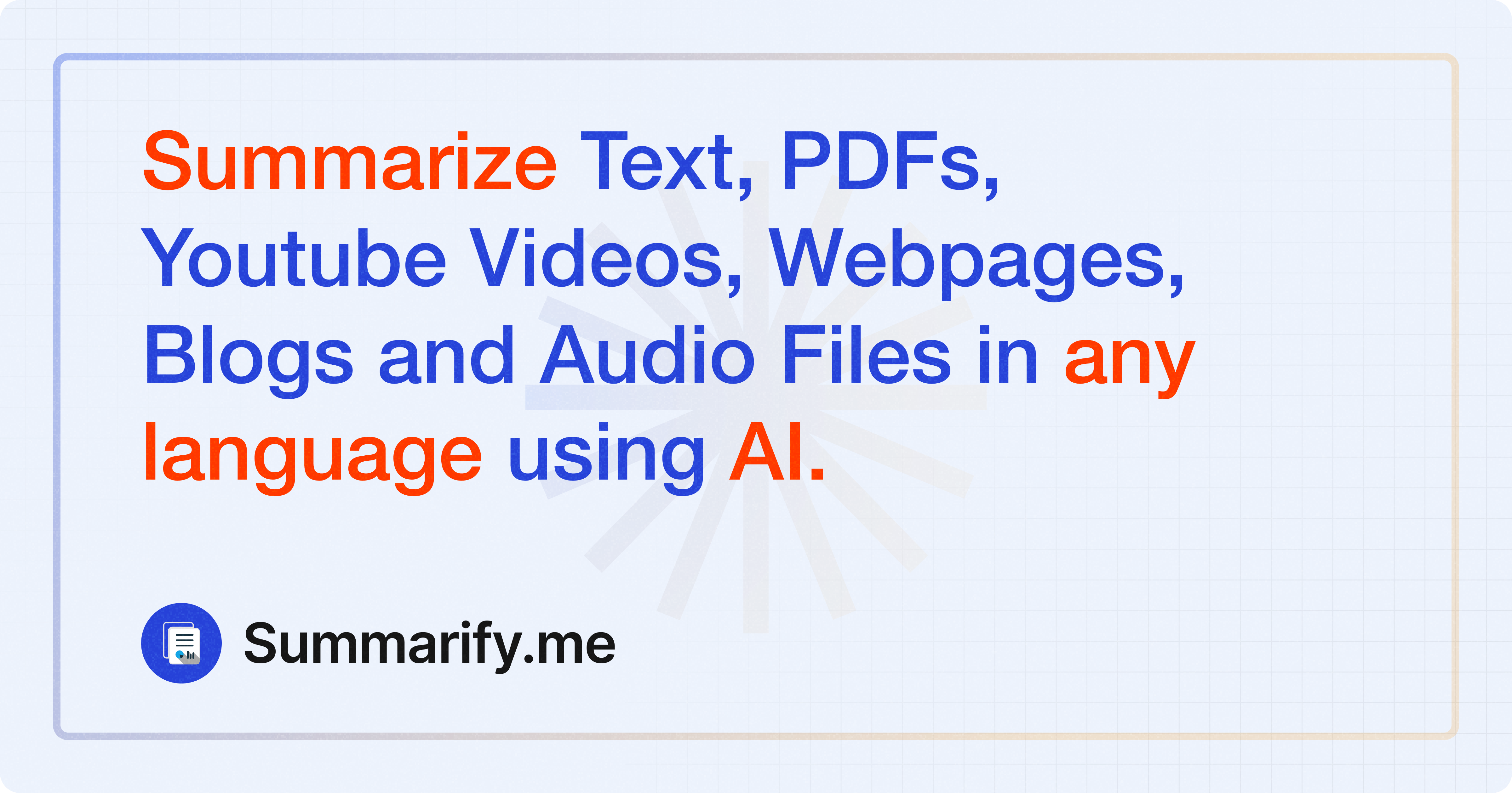 Summarify - Summarify is an all-in-one too