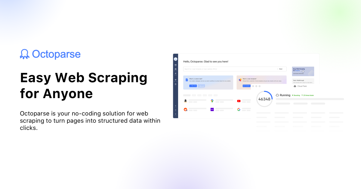 Web Scraping Tool & Free Web Crawlers | Octoparse - Web scraping made easy. Collec