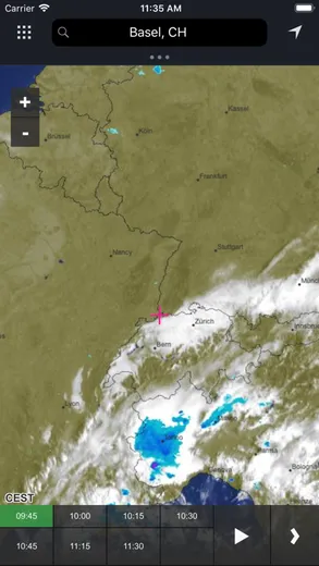 meteoblue - 一款由各种细节数据组成的高精度天气预报 APP，详尽的气象数