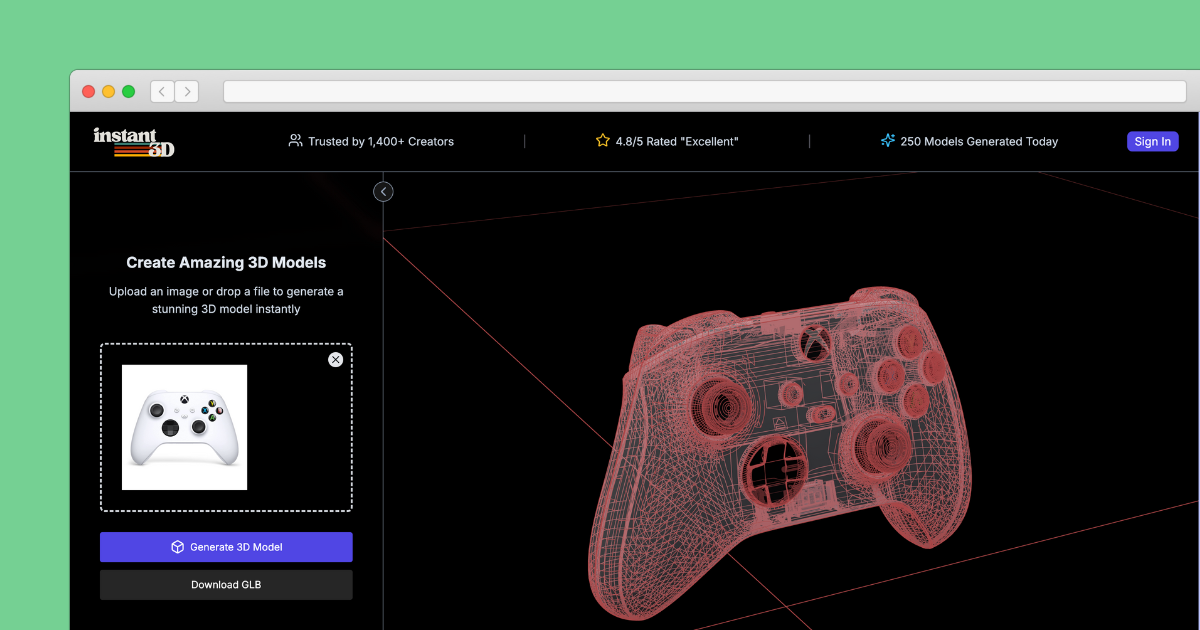 Instant 3D - AI That Puts 3D Modeling On Easy Mode. - The go-to AI platform for 3D m
