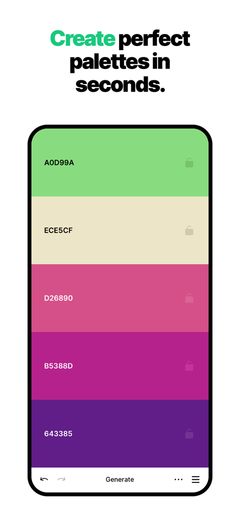 Coolors - Coolors 是最受欢迎的调色板应用程序和网站，每天激发