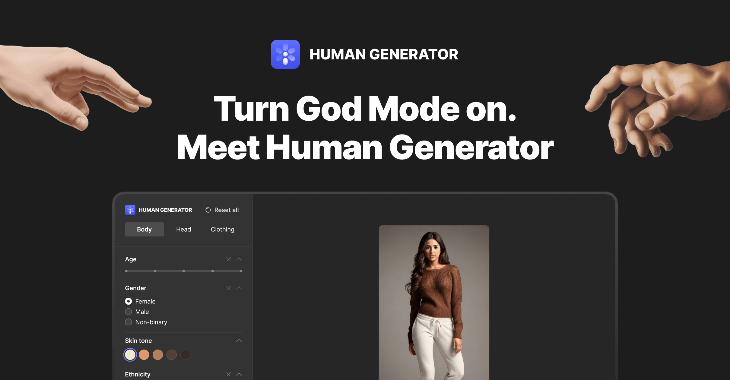 AI Human Generator - 这款AI工具可创建超逼真全身人物照片，仅需几击即可生成，比联