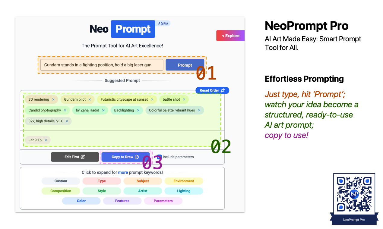 NeoPrompt Pro - Smart prompt generation tool for AI arts - AI Art Made ...