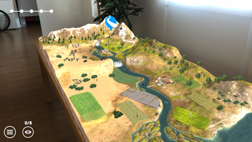 WWF Free Rivers - 这是一个 AR 类的环保风景类河流游戏，一条河流的两岸都有人