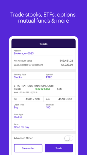 E*TRADE - 欢迎使用E * TRADE。无论您的经验水平如何，我们都会帮