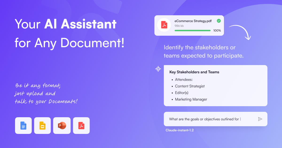 Your AI Assistant to Interact with Any Document - DocXter - DocXter is a smart tool to ext