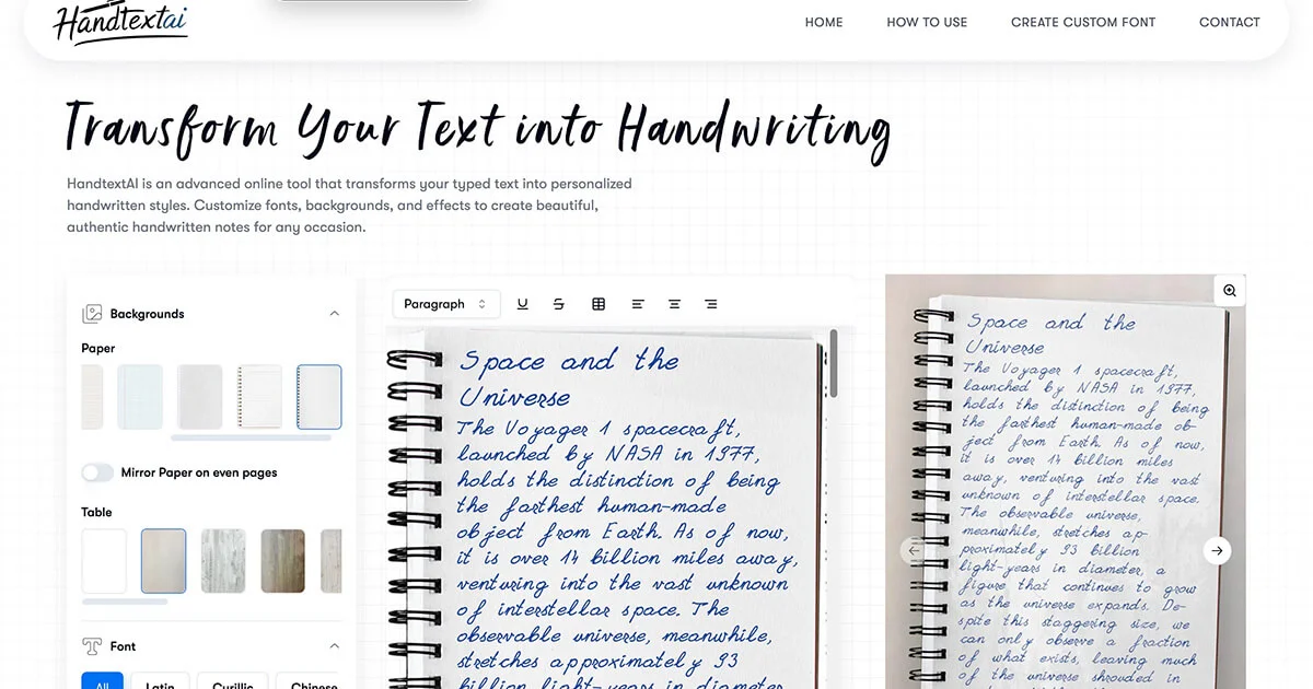 Text to Handwriting Converter - Create Realistic Handwritten Notes ...