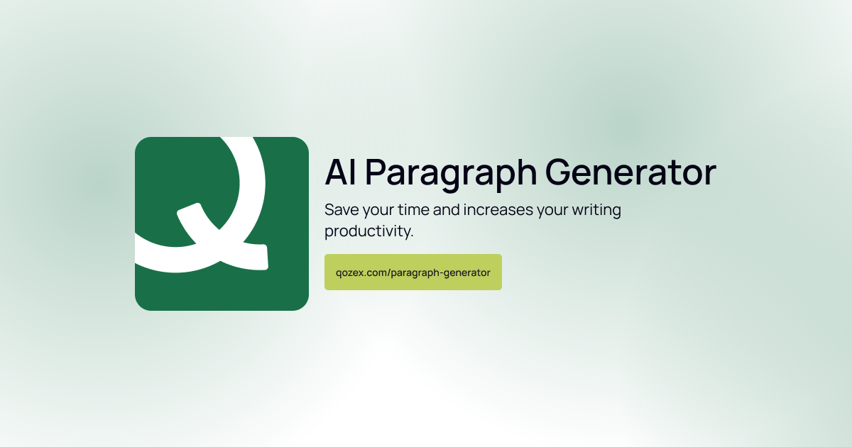 AI Paragraph Generator - This paragraph generator helps