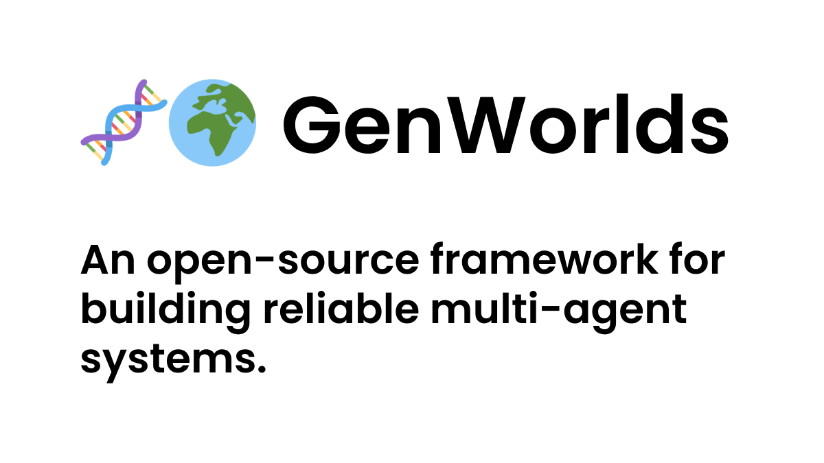 GenWorlds - GenWorlds是一款基于事件通信框架的多智能体系统构建工