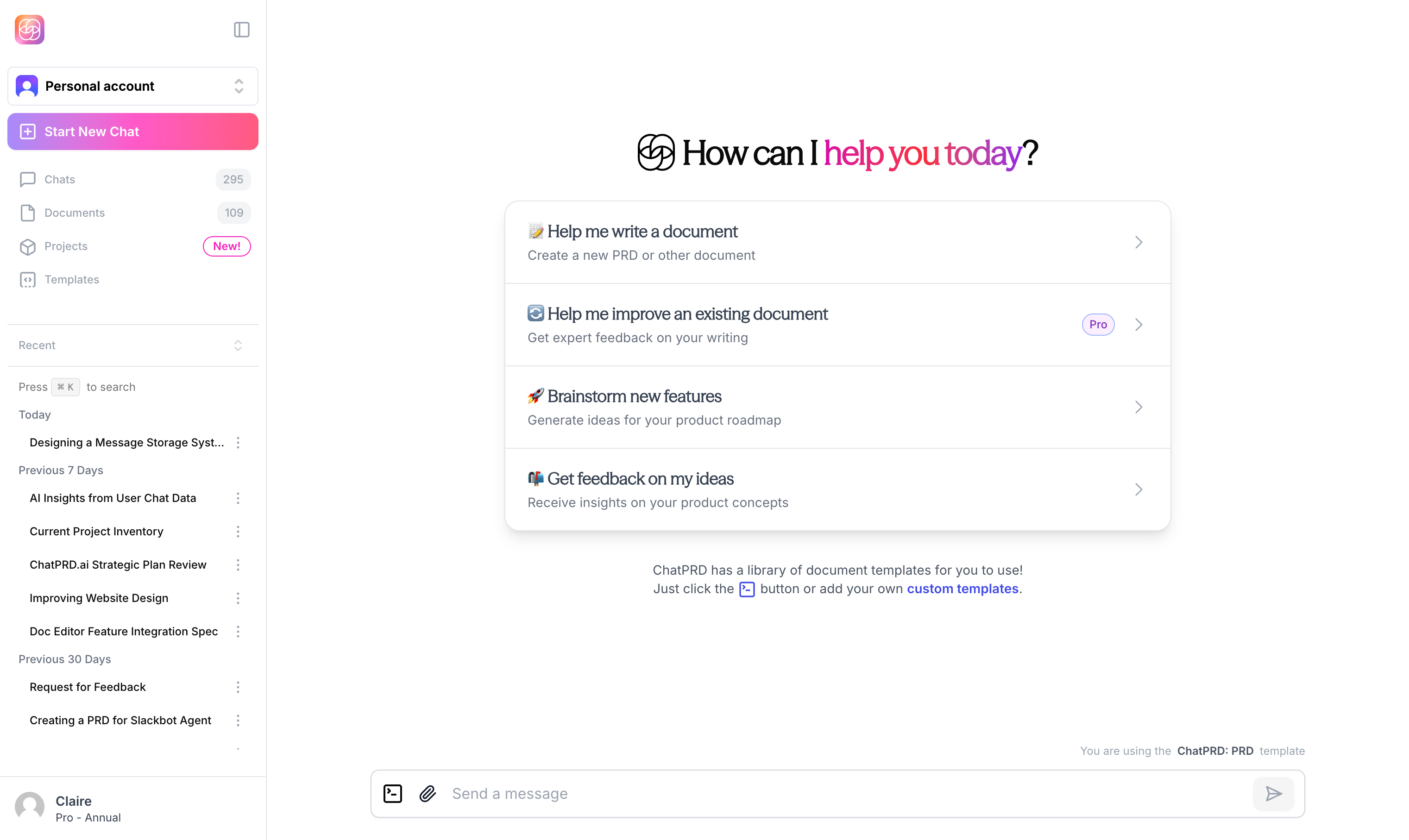ChatPRD - The #1 AI Copilot for Product Managers - ChatPRD is AI for ...