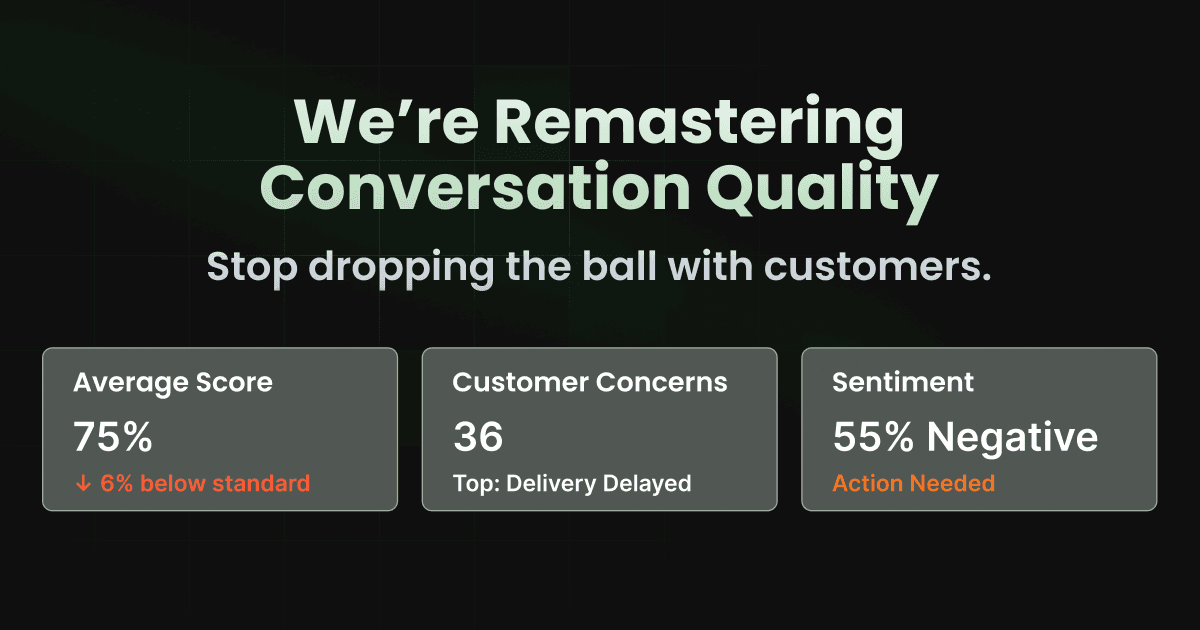 Score | Conversation Intelligence for Contact Centers - AI-powered Contact Center solu