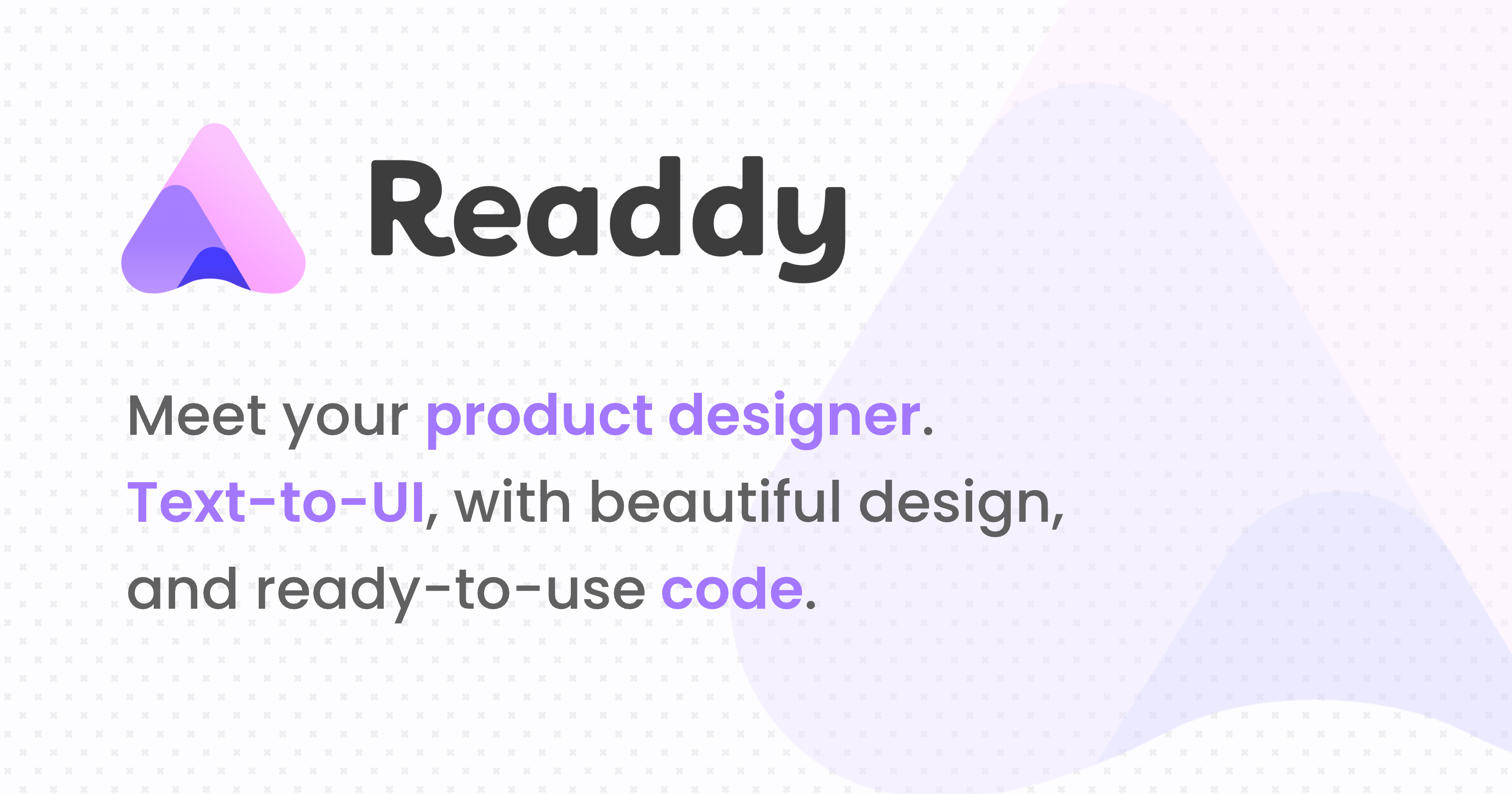 Readdy: Your AI Product Designer - Get beautiful, professional de