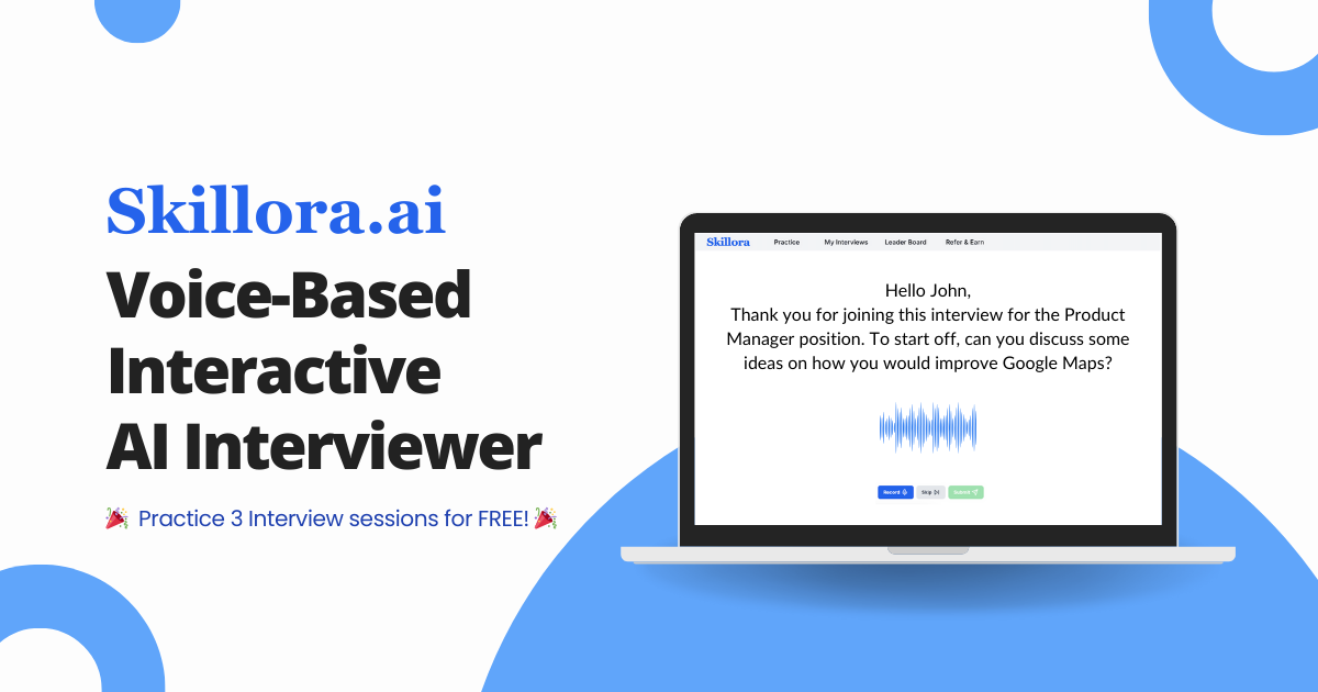 Skillora: Best AI Interviewer Tool - Interview with AI - Practice AI interviews with Sk