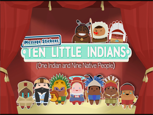 KIDEOS Ten Little Indians Emoticons - 露卡正和刚认识的新朋友们一起唱一首流行的儿童歌谣《十个印第安