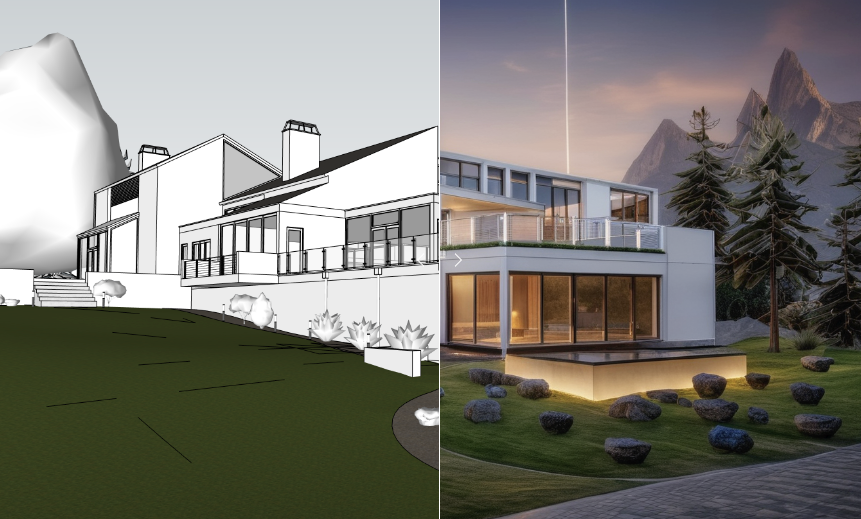 Render a House - Create instant beautiful photo