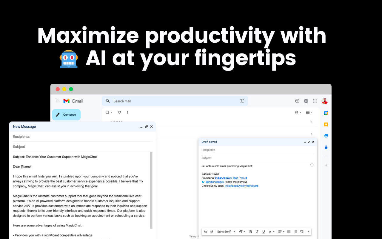 WebCopilot.ai - 这款AI工具直接融入网页，通过自动生成内容、优化邮件管理和回