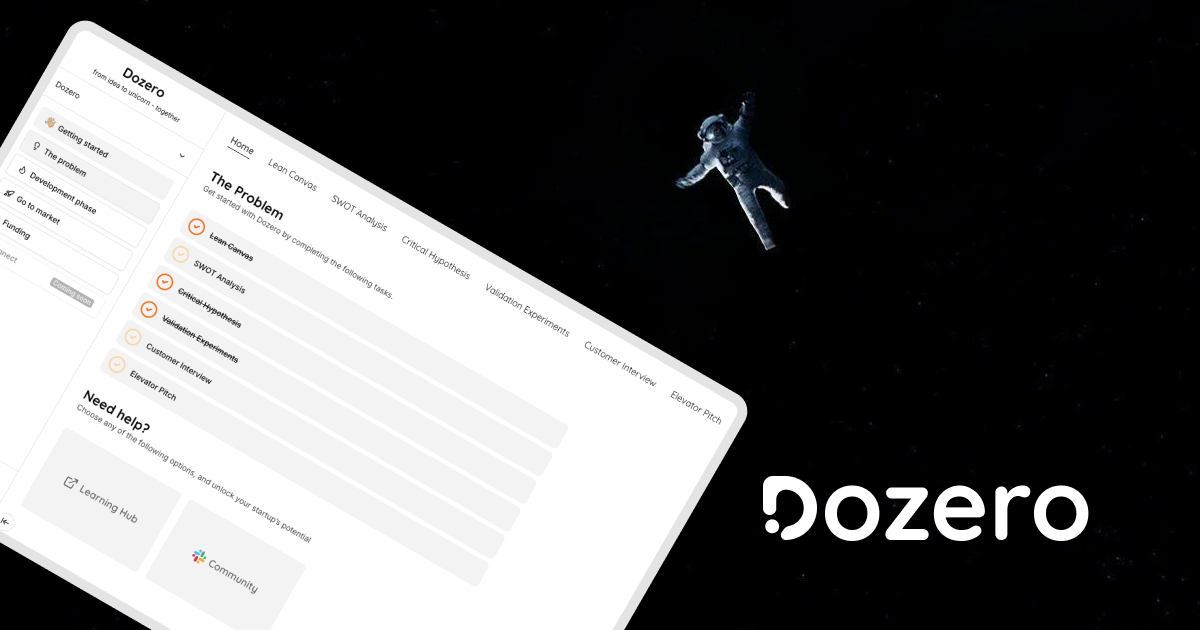 Dozero - from idea to unicorn - together. - Dozero is a digital platform t