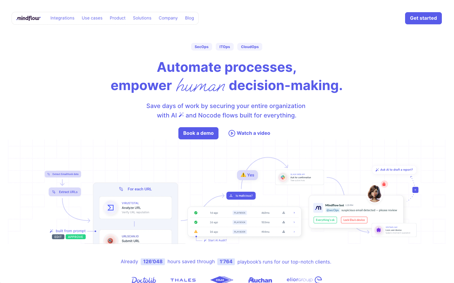 Mindflow | Gen-AI Automation for Enterprise IT & Cyber teams - Mindflow is a No-Code & AI-dri