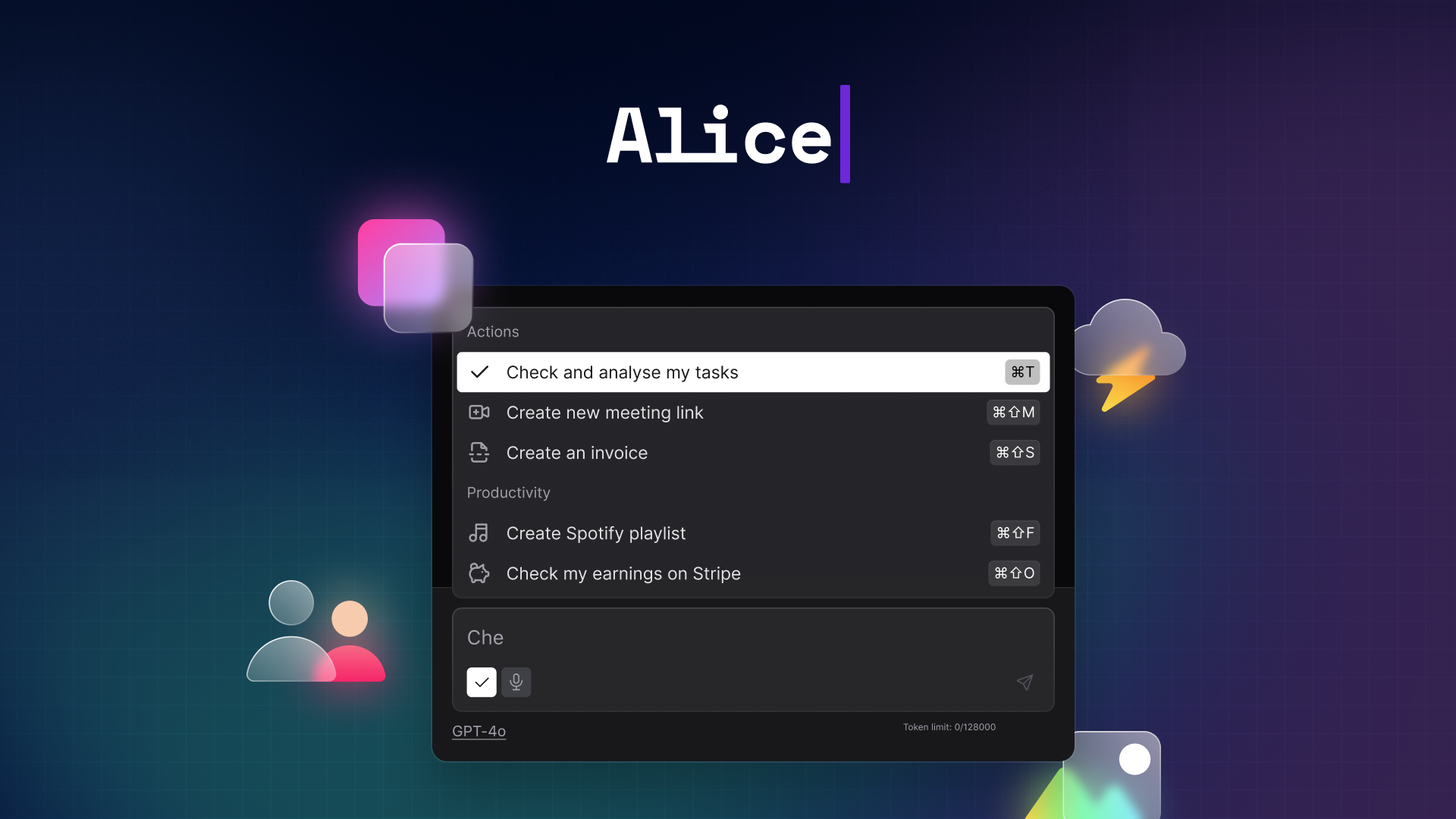 Alice - Your Personal AI Assistant App - Alice is a native app that let
