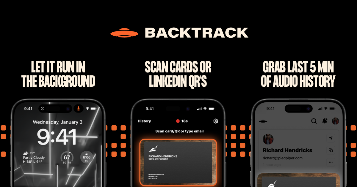Backtrack | AI Lead Capture - A smart booth sales assistant