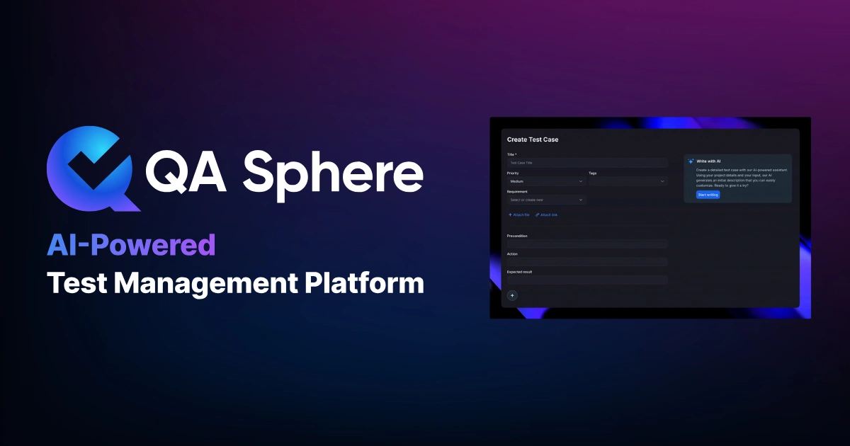 Ai Powered Test Management Tool Qa Sphere Qa Sphere Is An Ai